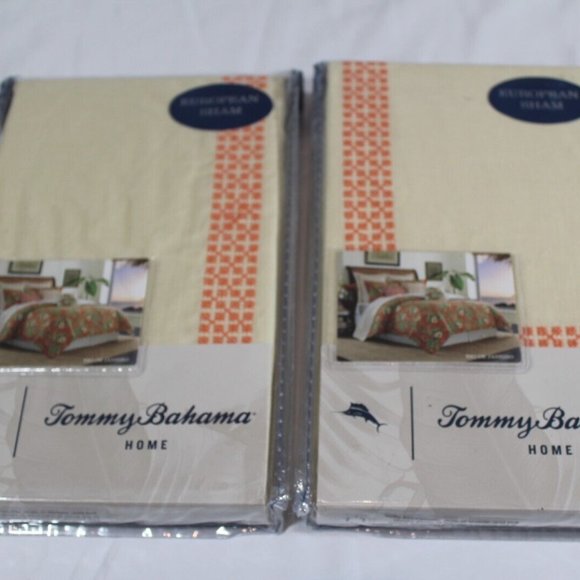 Tommy Bahama | Accents | Tommy Bahama 2 Pillow Shams Euro 26x26 New In ...
